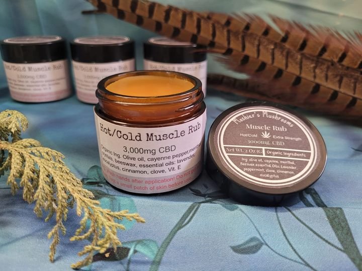 Hot/Cold Muscle Rub 3,000mg Cbd 2oz - moshiersmushrooms.com